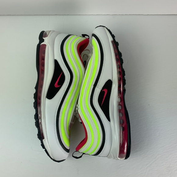 Nike | Shoes | Nike Air Max 97 Am97 White Rush Pink Black Volt | Poshmark